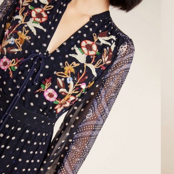 Maeve | Dresses | Anthropologie Cassidy Embroidered Midi Dress By Maeve ...